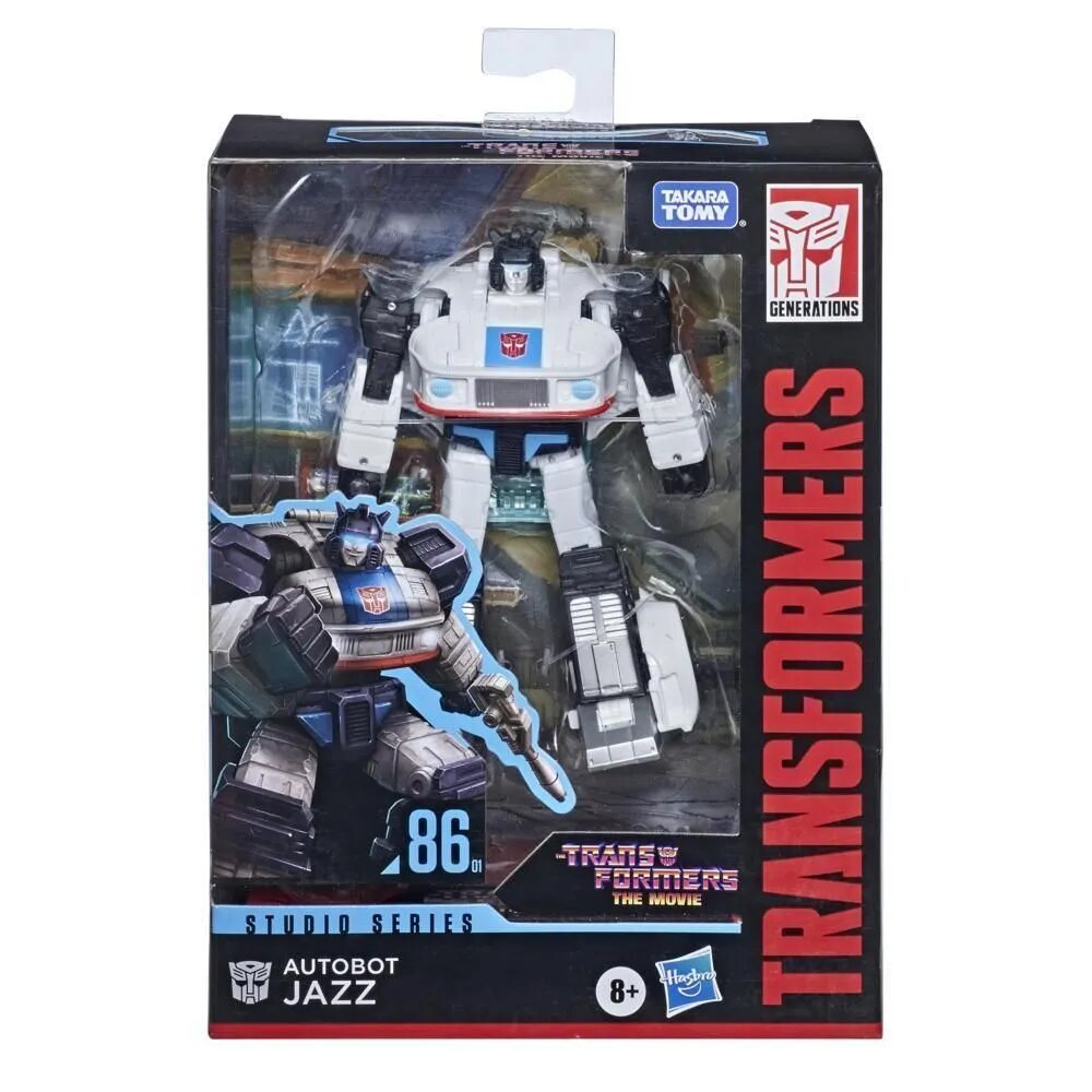 Трансформеры игрушки Hasbro Transformers Studio Series Deluxe The Transformers: The Movie 86-01 Autobot Jazz (11.5cm) F0709