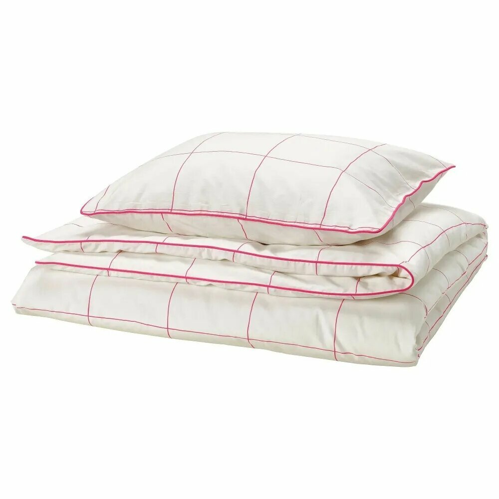IKEA Комплект постельного белья, Бязь, Односпальный, наволочки 50x60