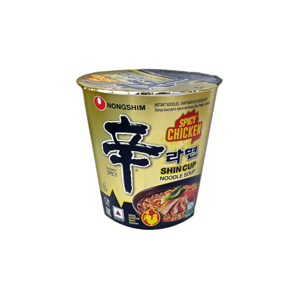 Лапша быстрого приготовления Nongshim Шин Рамён со вкусом острой курицы 68 г, Китай