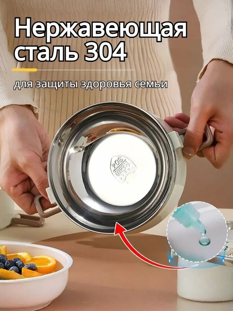 Ланч-бокс Многослойный бенто-бокс большой ёмкости из нержавеющей стали ланч-бокс — фото 1