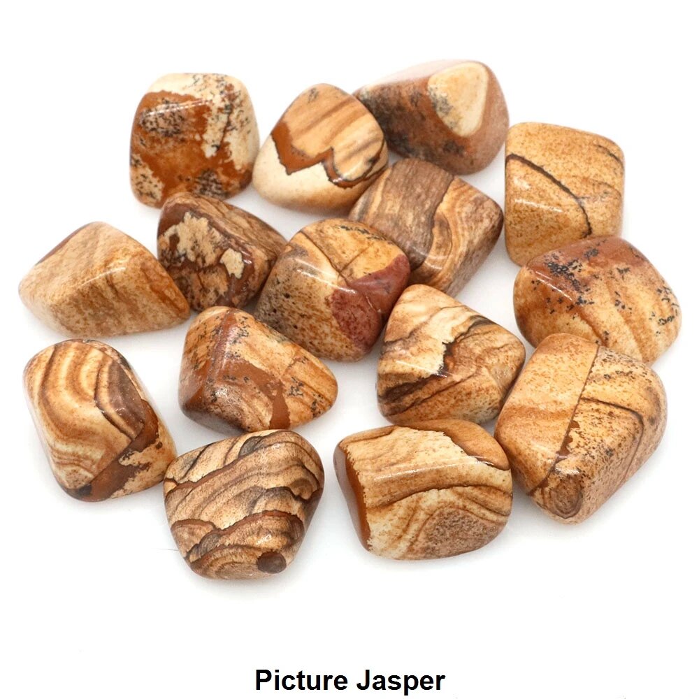 Хрустальные камни для аквариума 50g, Picture Jasper