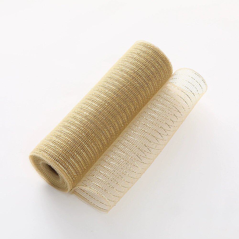 Новая лента для рождественской елки 26 см, золотая и серебряная сетчатая ткань, сделай сам, рождественские украшения,