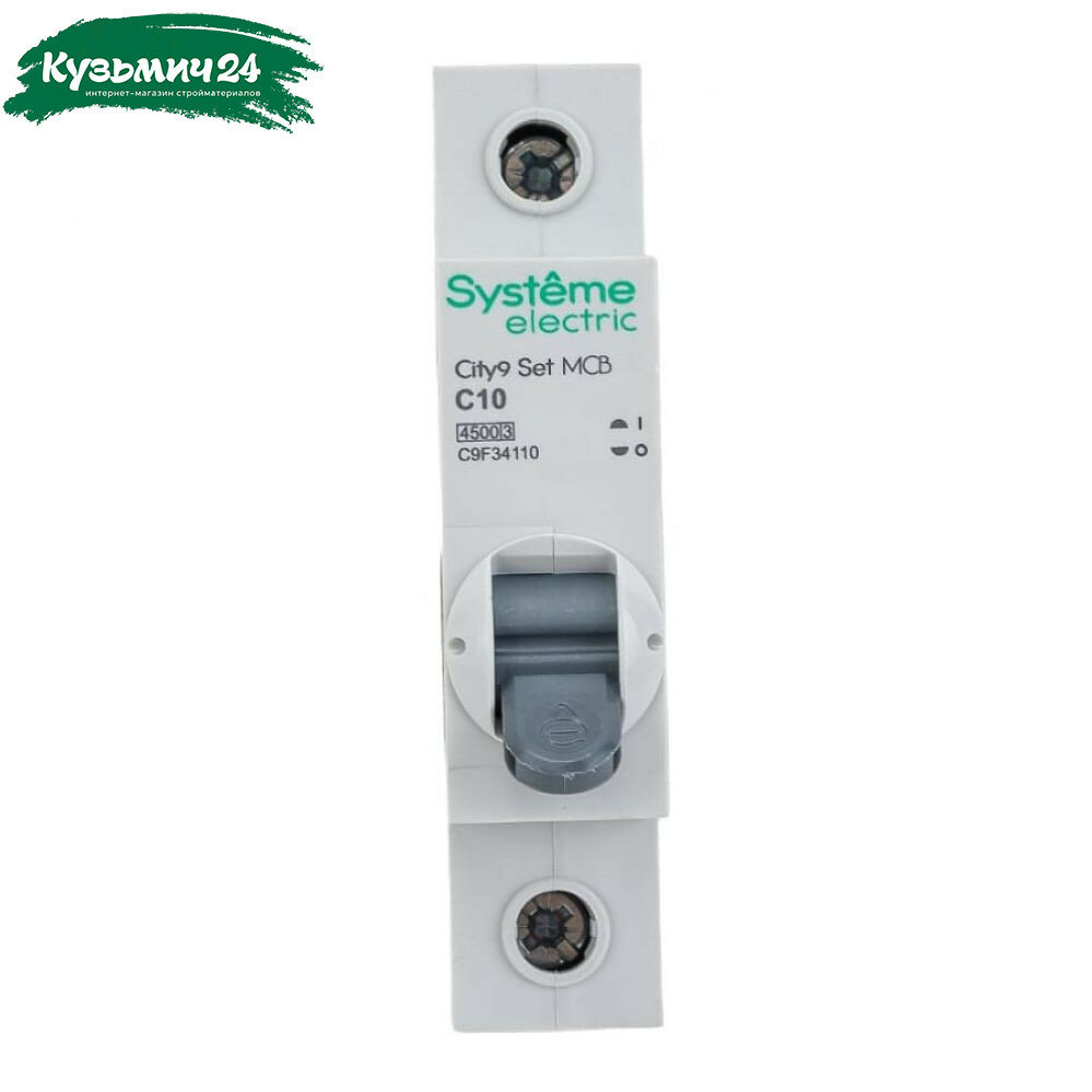 Автомат Systeme Electric 1п C 10А 4.5кА City9