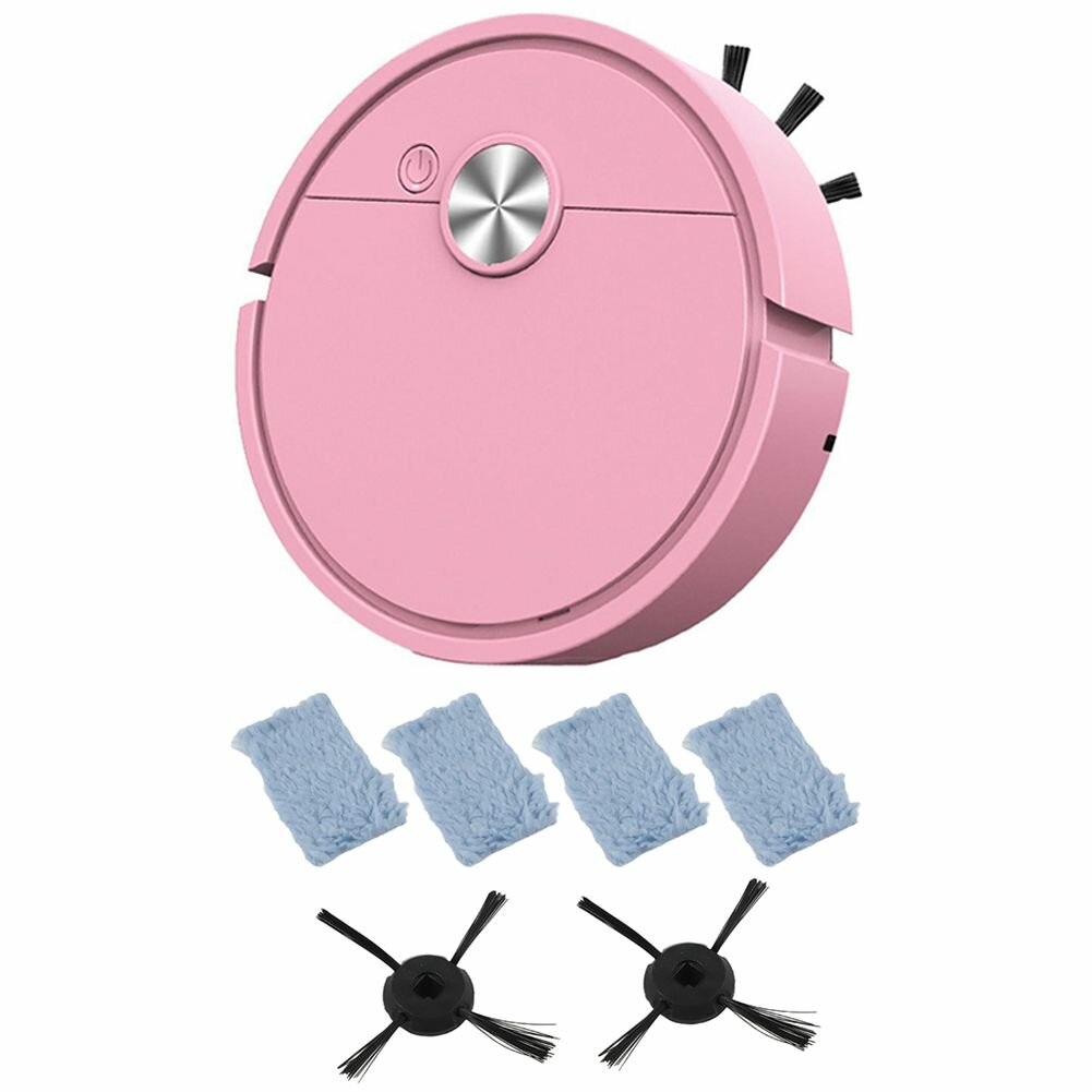 Робот-пылесос 3 в 1 для подметания и влажной уборки полов smart sweeping robot(Плюс 4 чистящие салфетки и 2 боковые щетки)