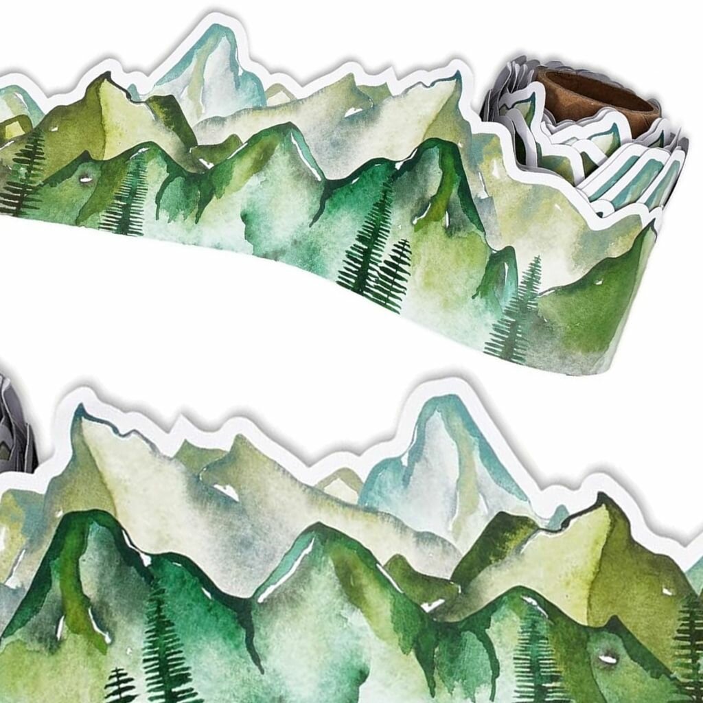 Серия School season blackboard доска объявлений декоративные наклейки 21 метр-стиль B forest mountain tree