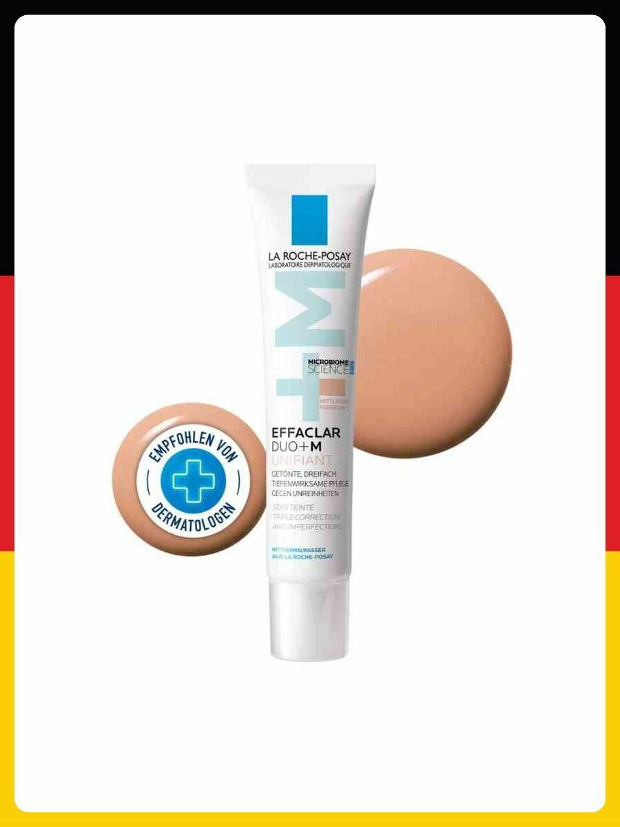 Крем для ухода за кожей Effaclar Duo+M Unifiant Medium, 40 мл