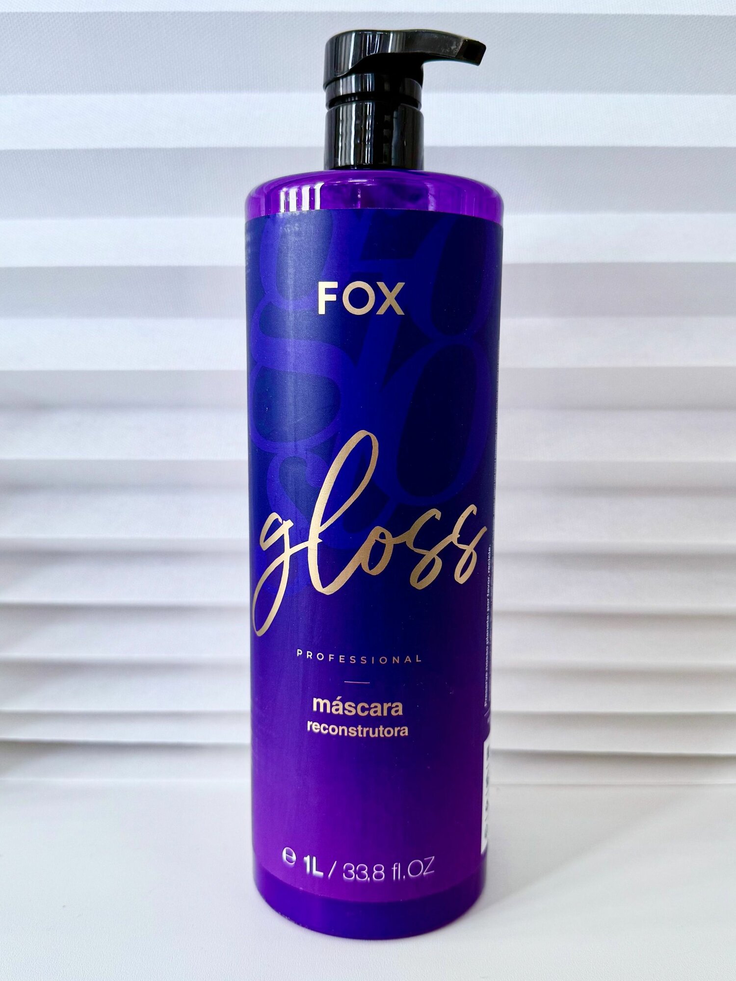 Кератин для выпрямления волос FOX GLOSS 1 л профессиональный состав для блеска и гладкости