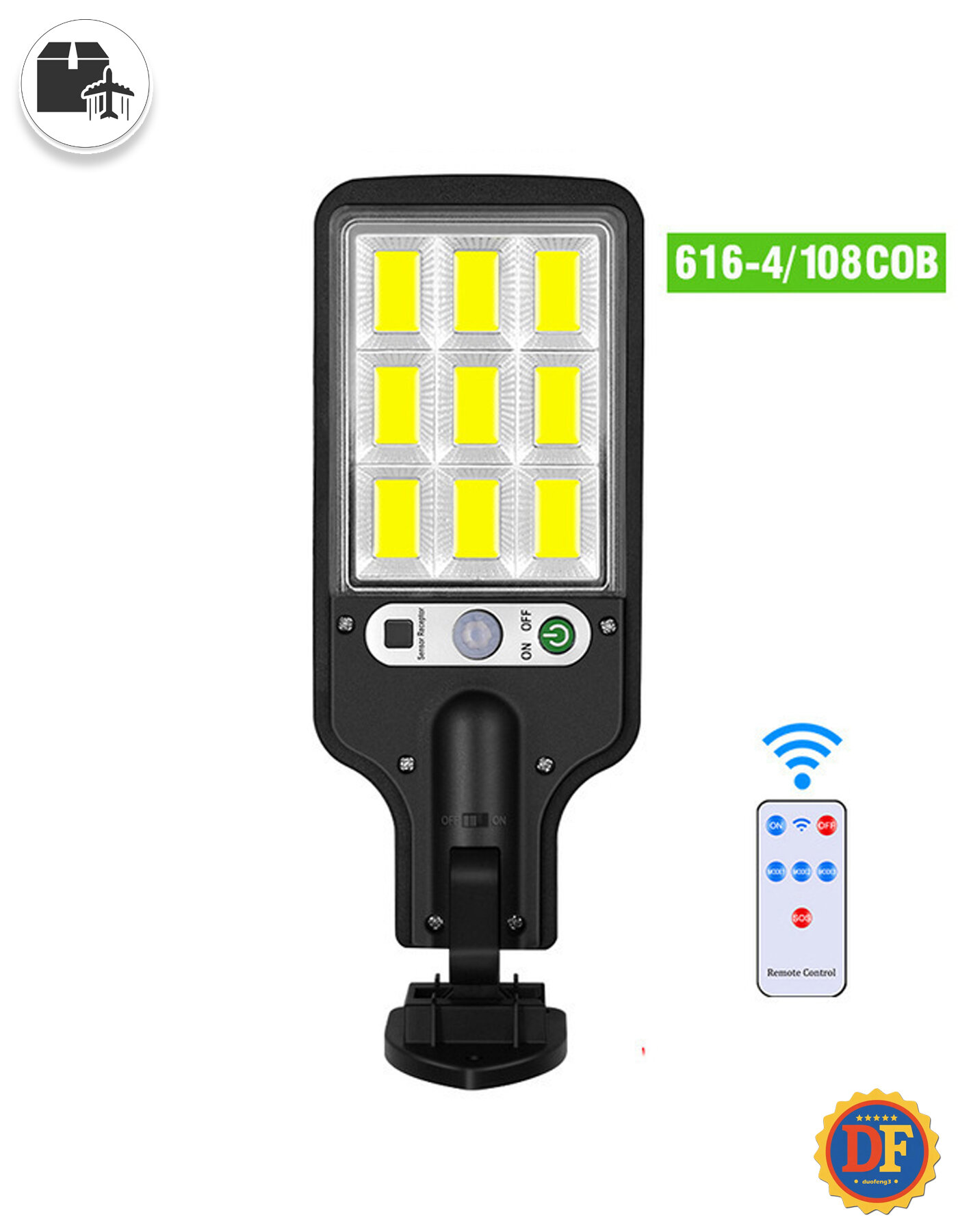 Уличный солнечный светильник с датчиком движения — 5 дизайнов, пульт ДУ, защита IP65 для сада и фасада