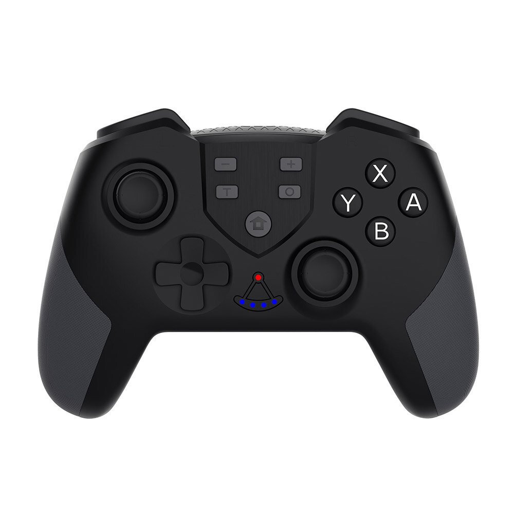 Wireless BT Gamepad с функцией гироскопа и двойным моторным вибрационным функцией, совместимый с хостом Switch/Switch Lite, черно-серый цвет, Type-C разъем, емкость батареи 550mAh, время зарядки 2-3 часа, вес 234г, размер 15*11*4см