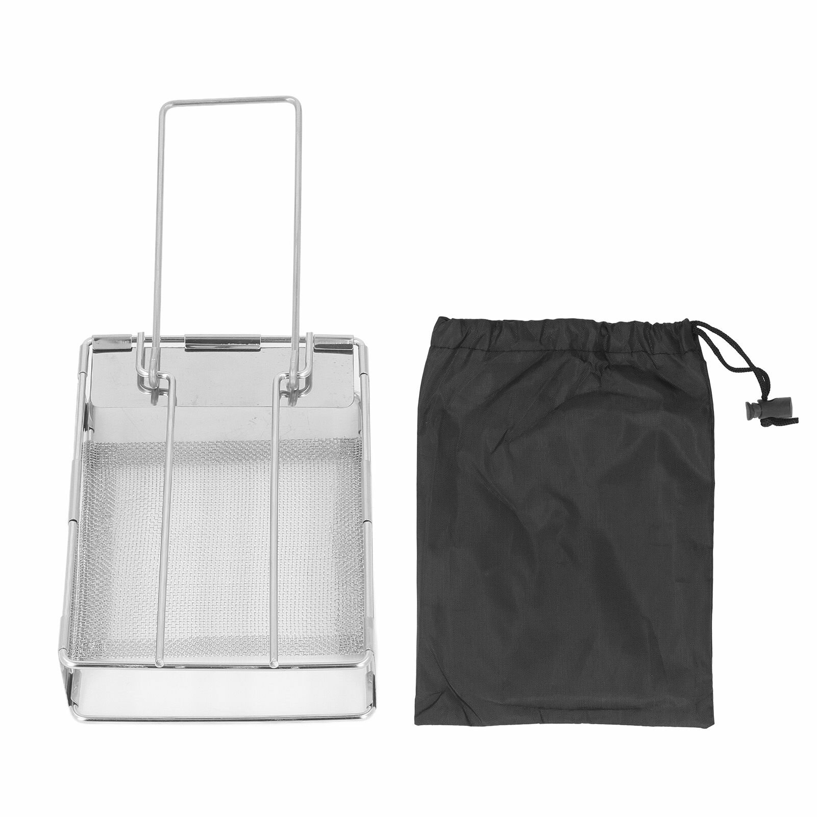 Складной тостер из нержавеющей стали, универсальный мини-портативный тостер для хлеба, сосисок, пикника, лагеря на открытом воздухе