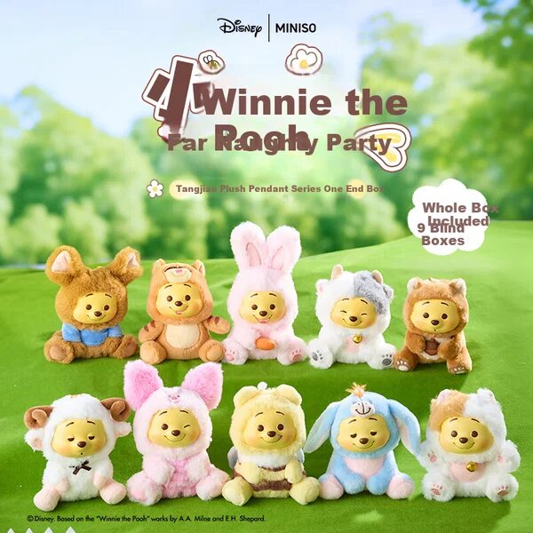 Miniso Disney Winnie оригинальные коллекционные игрушки-брелки