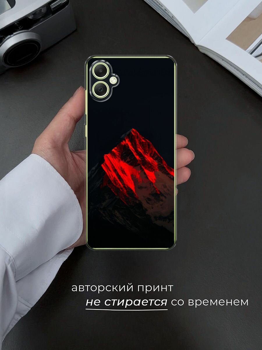 Чехол на Samsung Galaxy A05 / Самсунг Галакси A05 с принтом Красная гора — фото 1