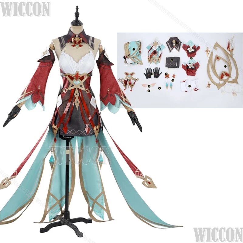 Косплей костюм Алиса Genshin Impact черный оранжевый S, Suit