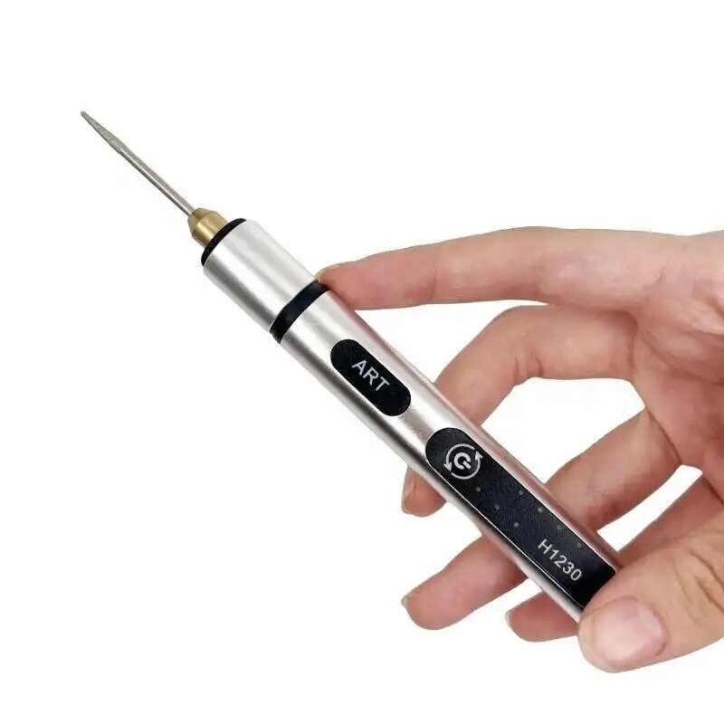 Беспроводная электрическая дрель-шлифовальная машина, перезаряжаемая съемная батарея, гравировка, деревообработка, 10 Вт, светодиодный 3-скоростной вращающийся инструмент, гравер Dremel