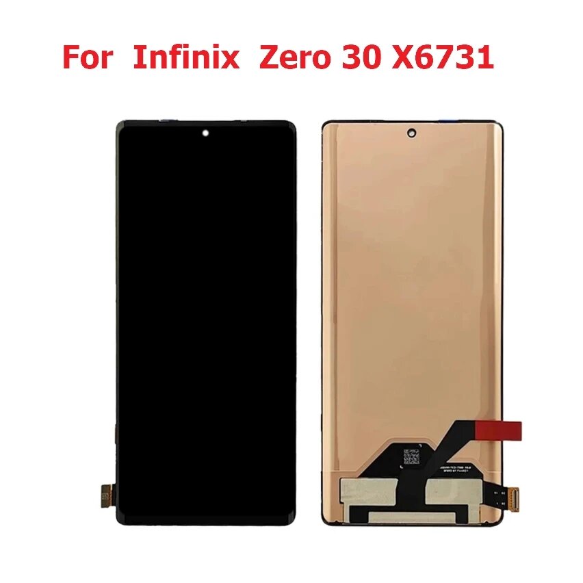 Тест ОК 6,78 "TFT для Infinix Zero 30 5G для Zero 30 X6731, ЖК-дисплей, сменный преобразователь сенсорного экрана в сборе Zero 30 X6731 5G