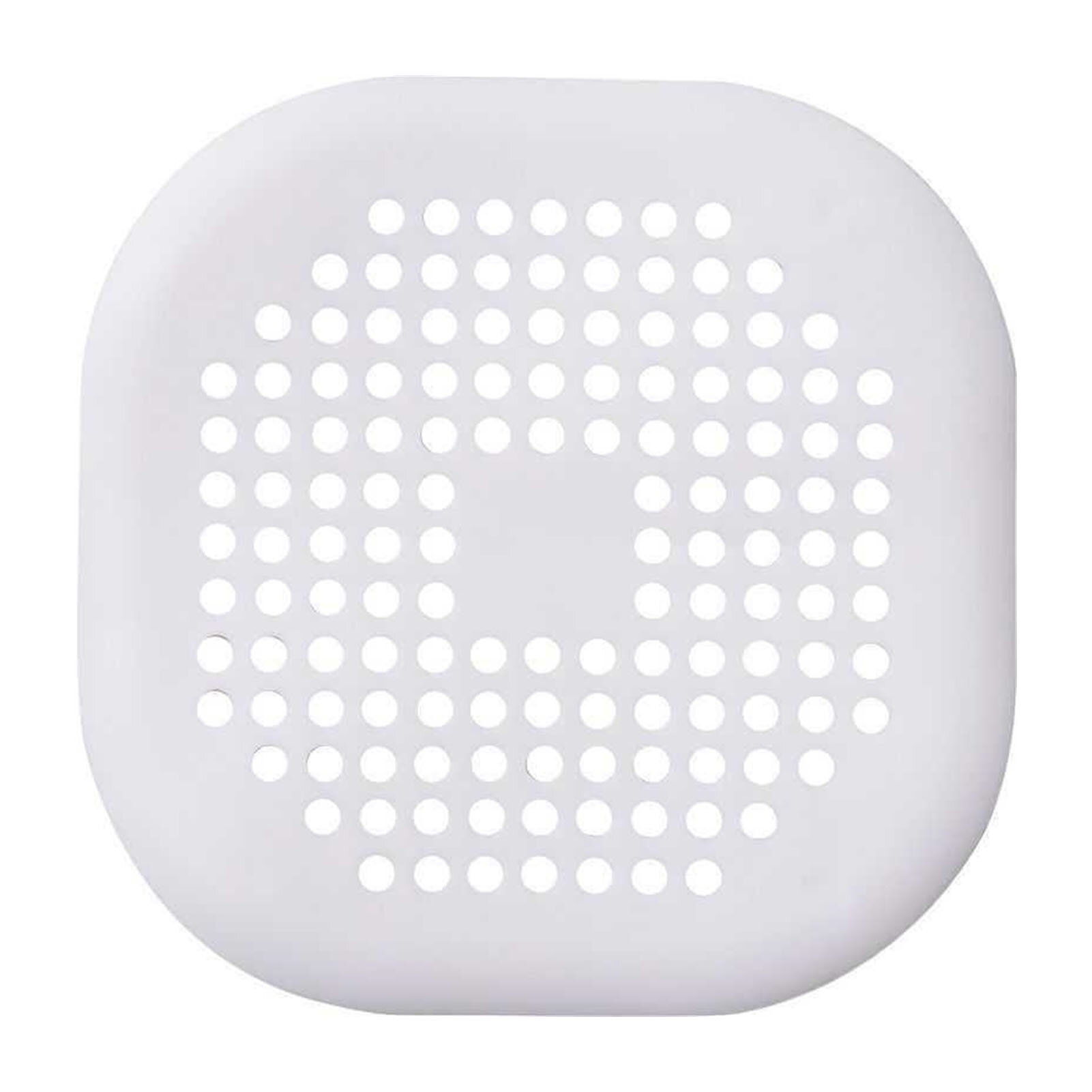 Сетка для слива канализации с присоской, чехол для душа, накладка для волос на кухню или в ванную комнату, белая.