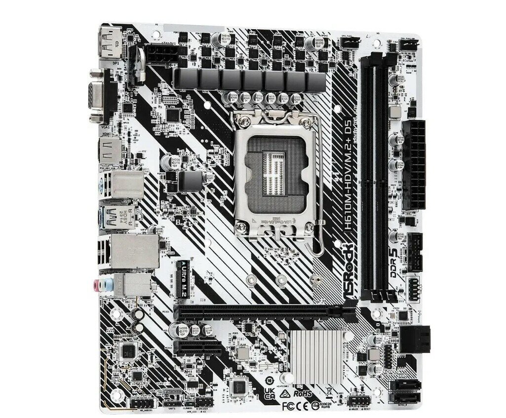 Материнская плата ASRock H610M-HDV/M.2+ D5