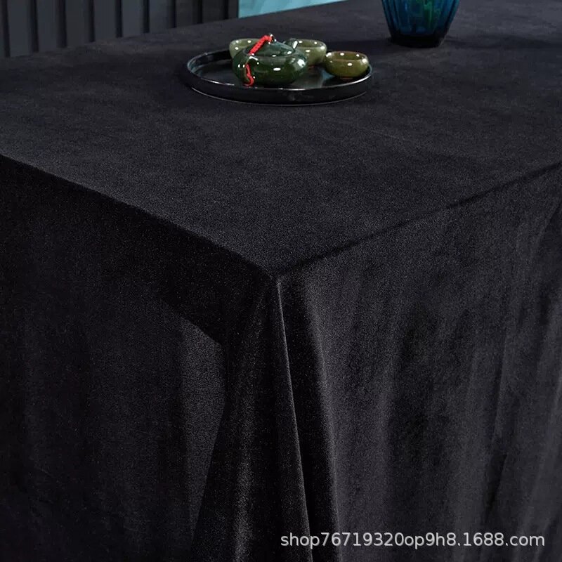 Скатерть для конференций из бархатной ткани, прямоугольная, для мероприятий, красная бархатная ткань, офисная, выставочная, свадебная, красная скатерть