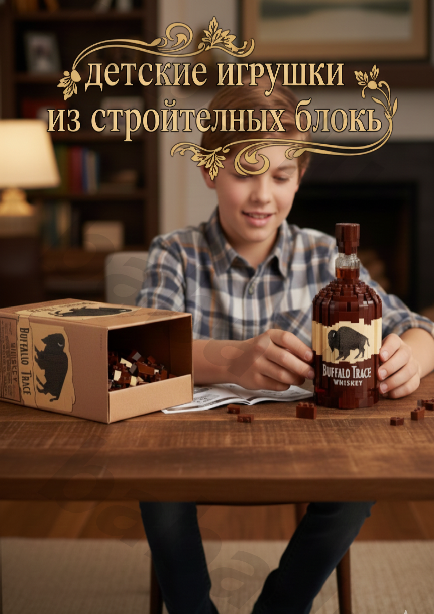 Строительные блоки для виски, украшения винных бутылок