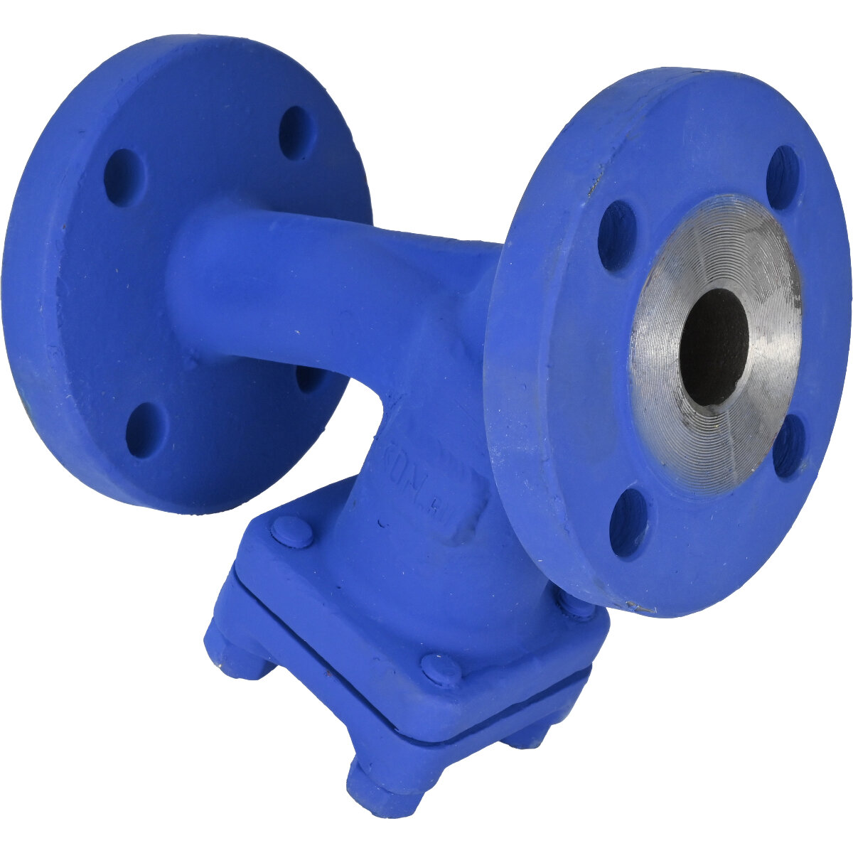 Фильтр сетчатый DN.ru GS-C25-304-F SYI Ду25 Ру40 Y-образный, фланцевый, корпус - углеродистая сталь GS-C25, сетка - нержавеющая сталь AISI 304, прокладка - металл, SYI