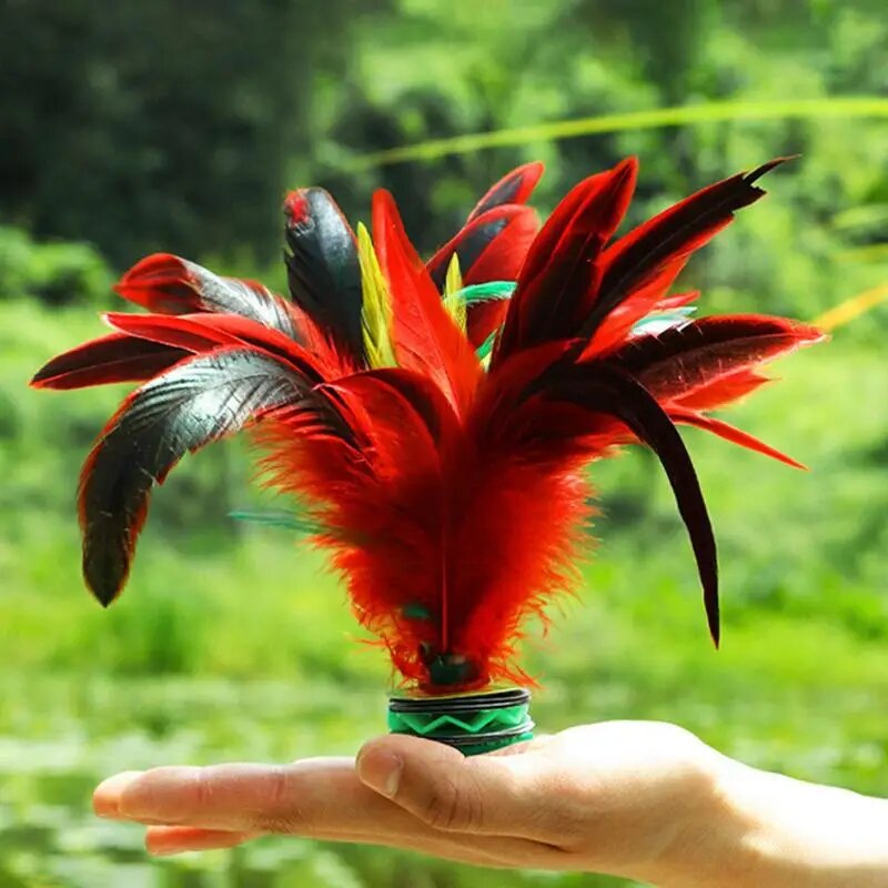 Kick волан китайский Jianzi красочные перья Kick волан для дома и улицы игры интерактивная спортивная игрушка для ног