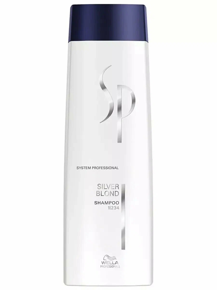 Wella SP SILVER BLOND Шампунь для холодных светлых оттенков блонд, 250 мл