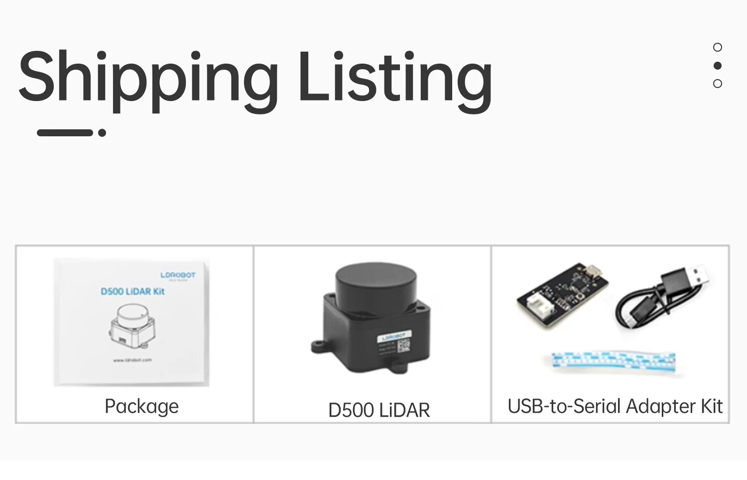WitMotion dTOF лазерный датчик освещенности LD D500 Lidar