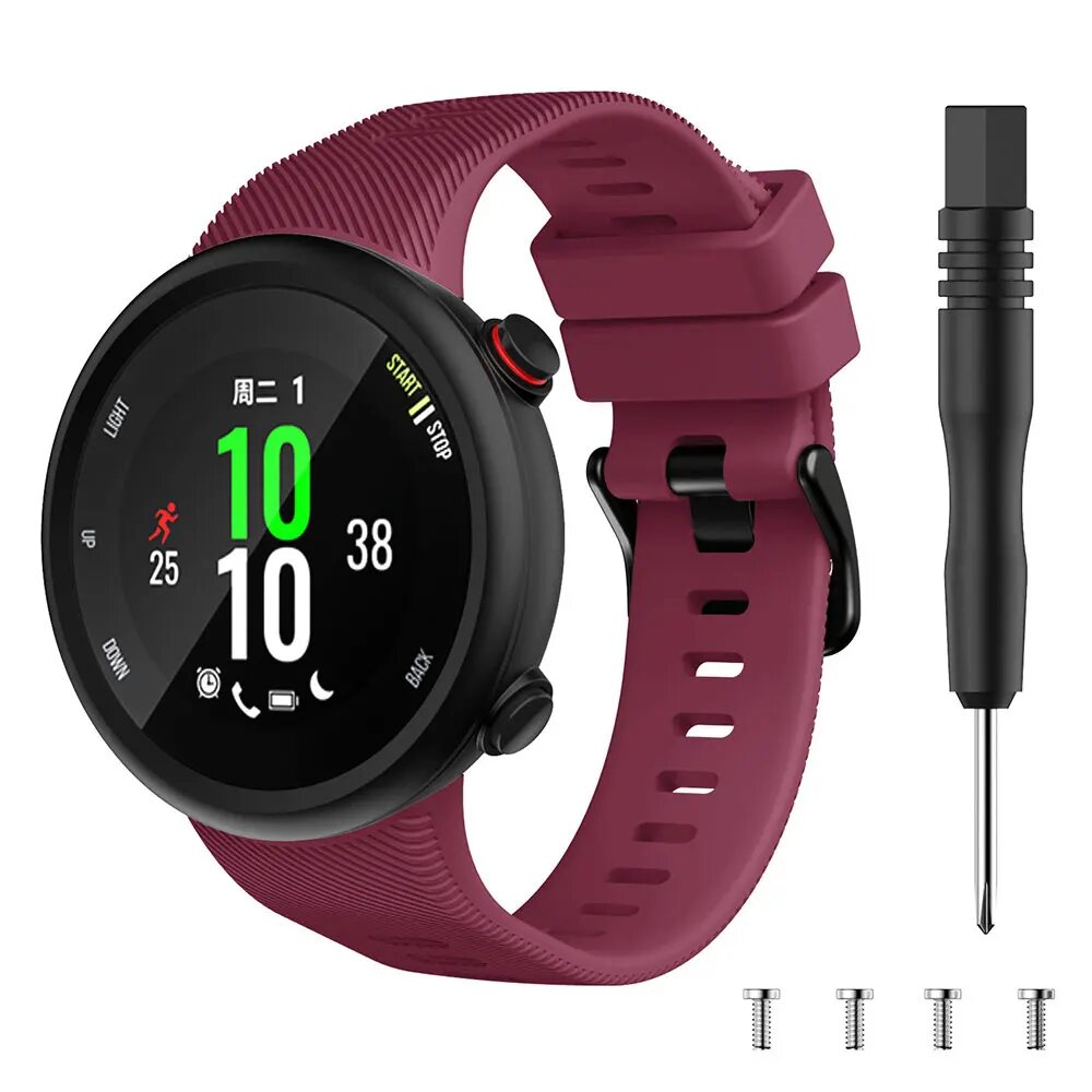Ремешок Arvin для Garmin Forerunner 45/45S Wine