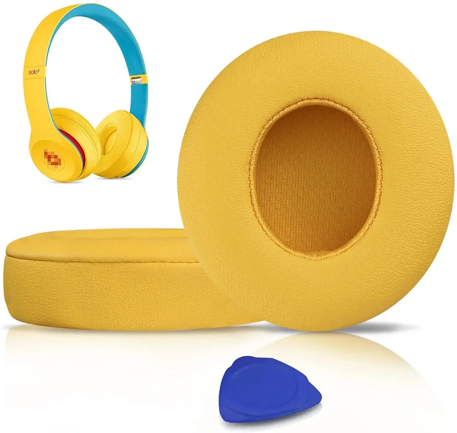 Амбушюры для наушников Beats Solo 2 и Solo 3 JIESEMWER Желтый