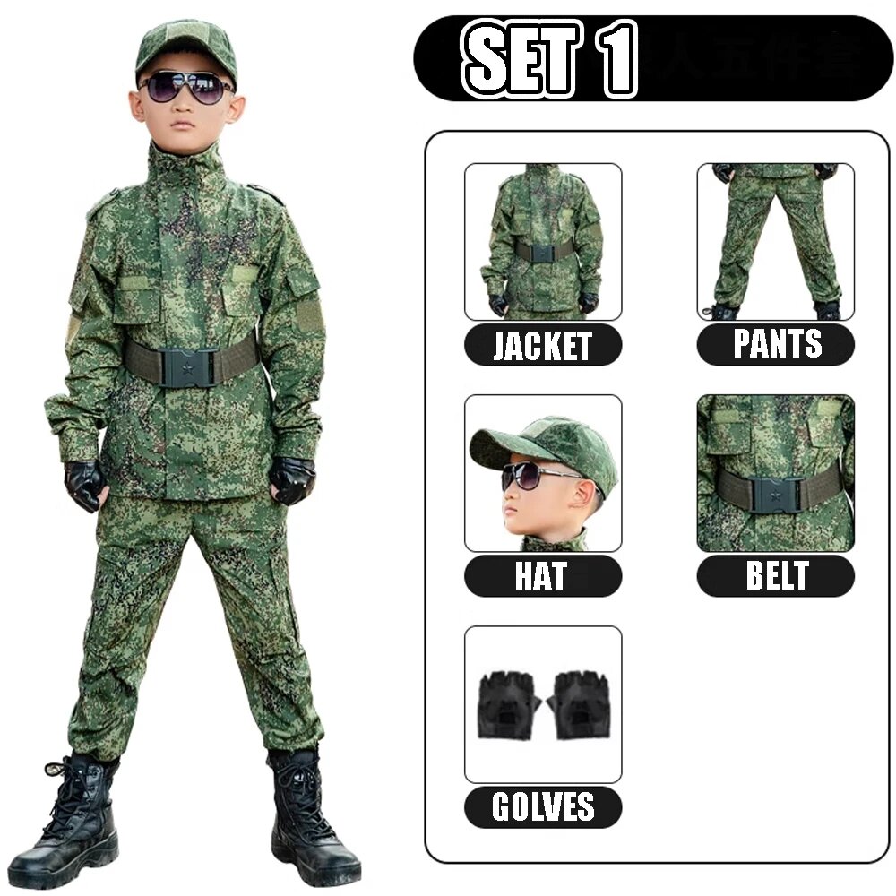 Детский камуфляжный костюм SET 1, размер 170CM
