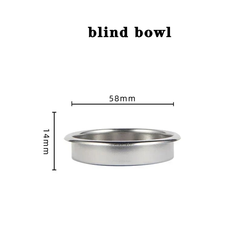 Корзина для фильтра эспрессо из нержавеющей стали 58 мм 58mm-blind bowl