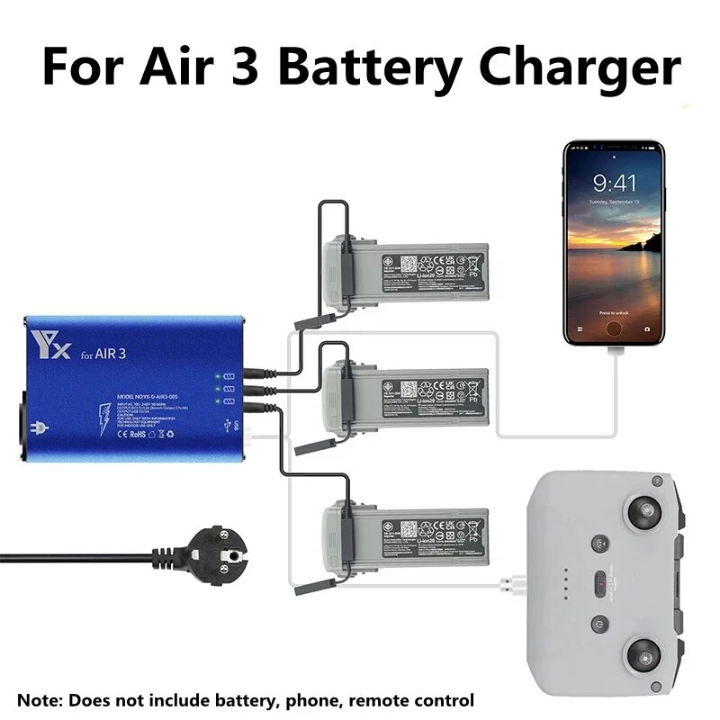 Зарядное устройство SUNFLYING для Air 3, цвет EU