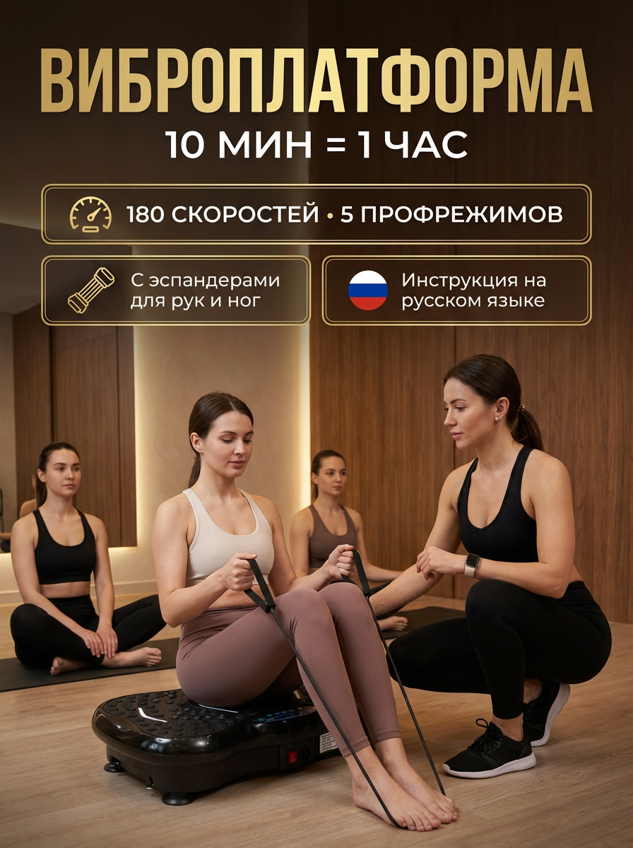 Виброплатформа для похудения до 150кг тренажер для дома c дистанционным управлением