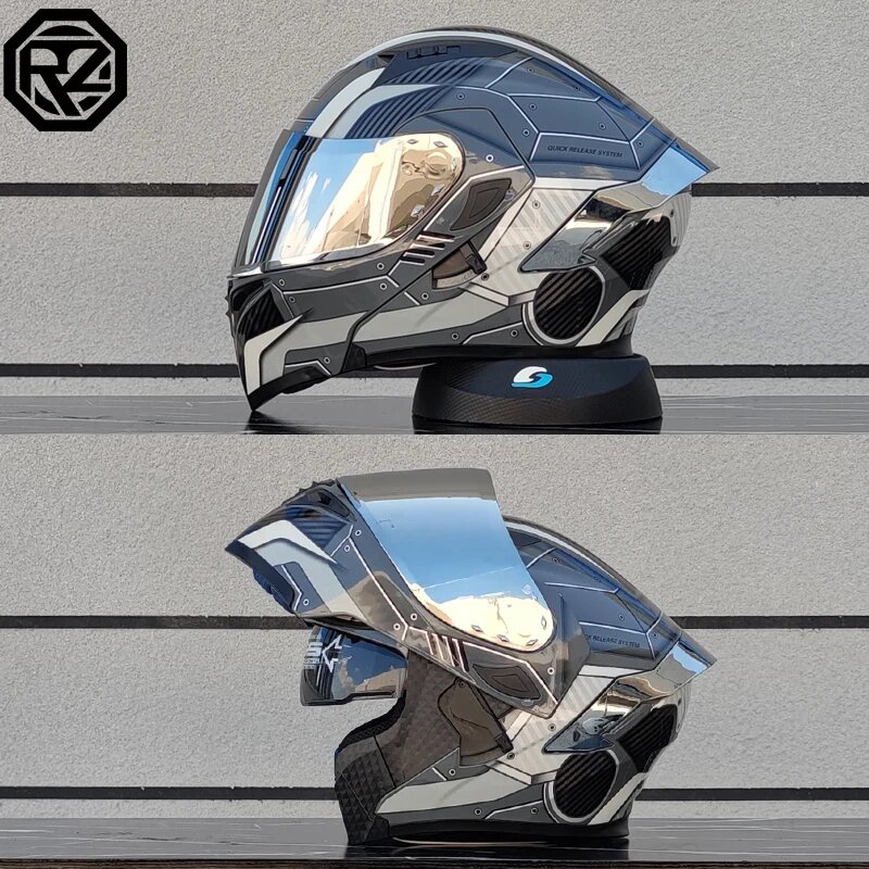 Откидной мотоциклетный шлем с двойными линзами, анфас, высокое качество, одобренный DOT, Moto М, 1