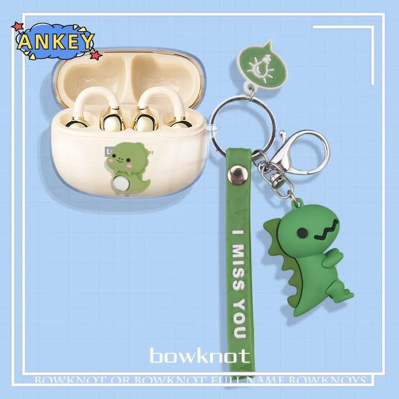 Чехол для наушников Lenovo LE302 прозрачный TPU красный Clear19