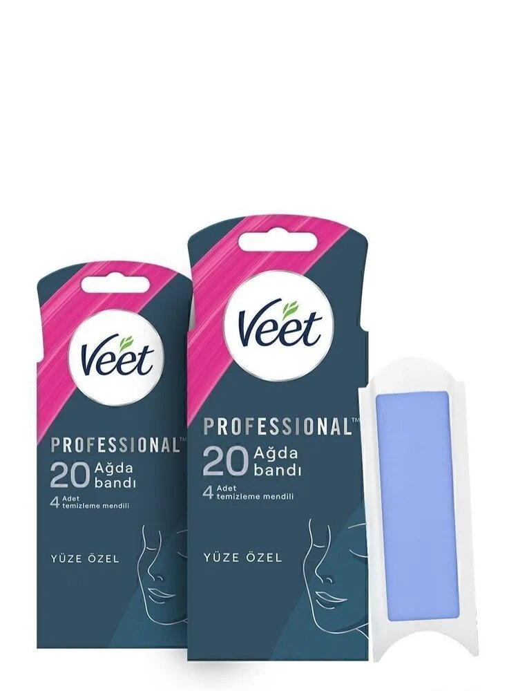 Veet Professional полоски для депиляции лица для чувствительной кожи 40 шт (20X2)
