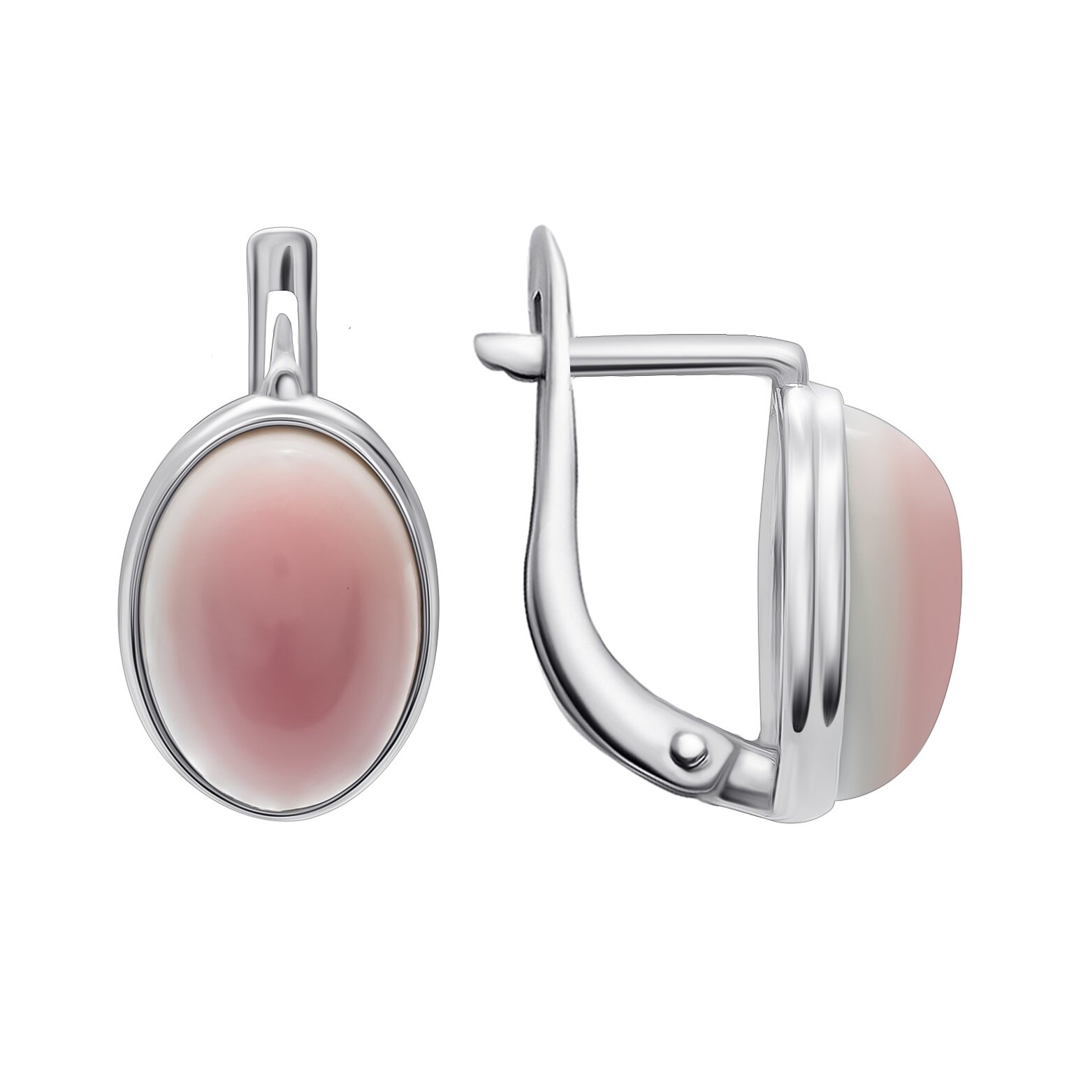 Серьги, серебро, 925 проба, коралл