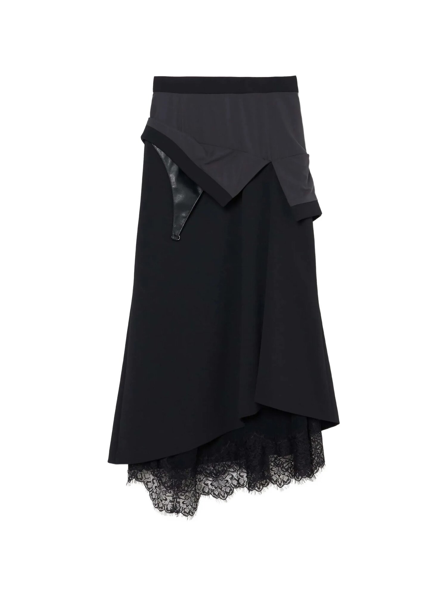 Юбка Lace-trim maxi layered skirt