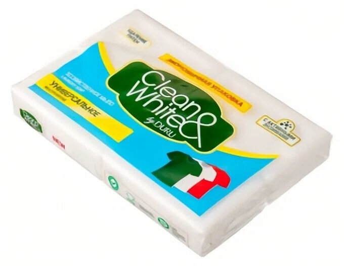 Мыло твердое CLEAN&WHITE универсальное, 4х120 г