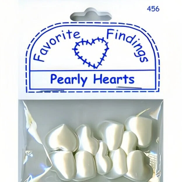 Пуговицы BLUMENTHAL LANSING "Favorite Findings", Перламутровые сердца, 7 шт