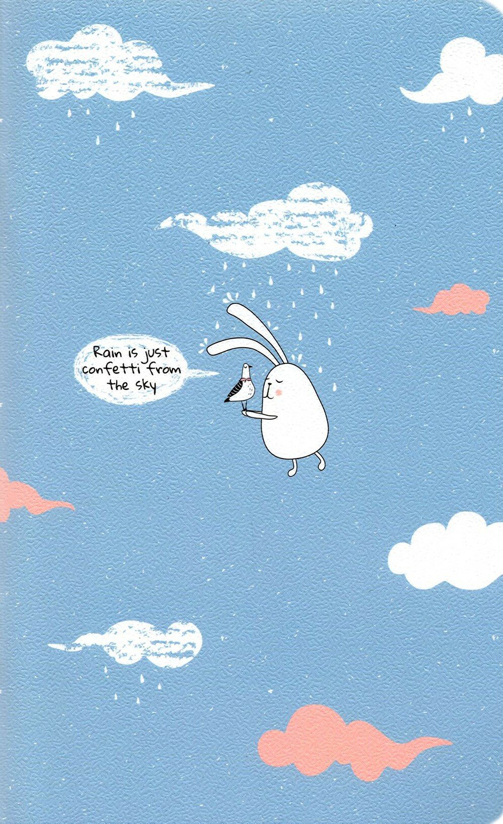 Блокнот 48 листов, 13*21 см, линия, Bunny, облака (N2473)