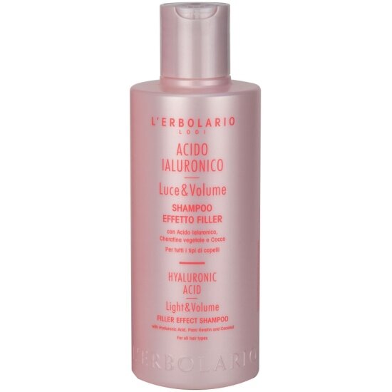 Шампунь для волос Lerbolario L'ERBOLARIO Hyaluronic Acid Light&Volume Filler Effect, с гиалур. к-ой, 200 мл