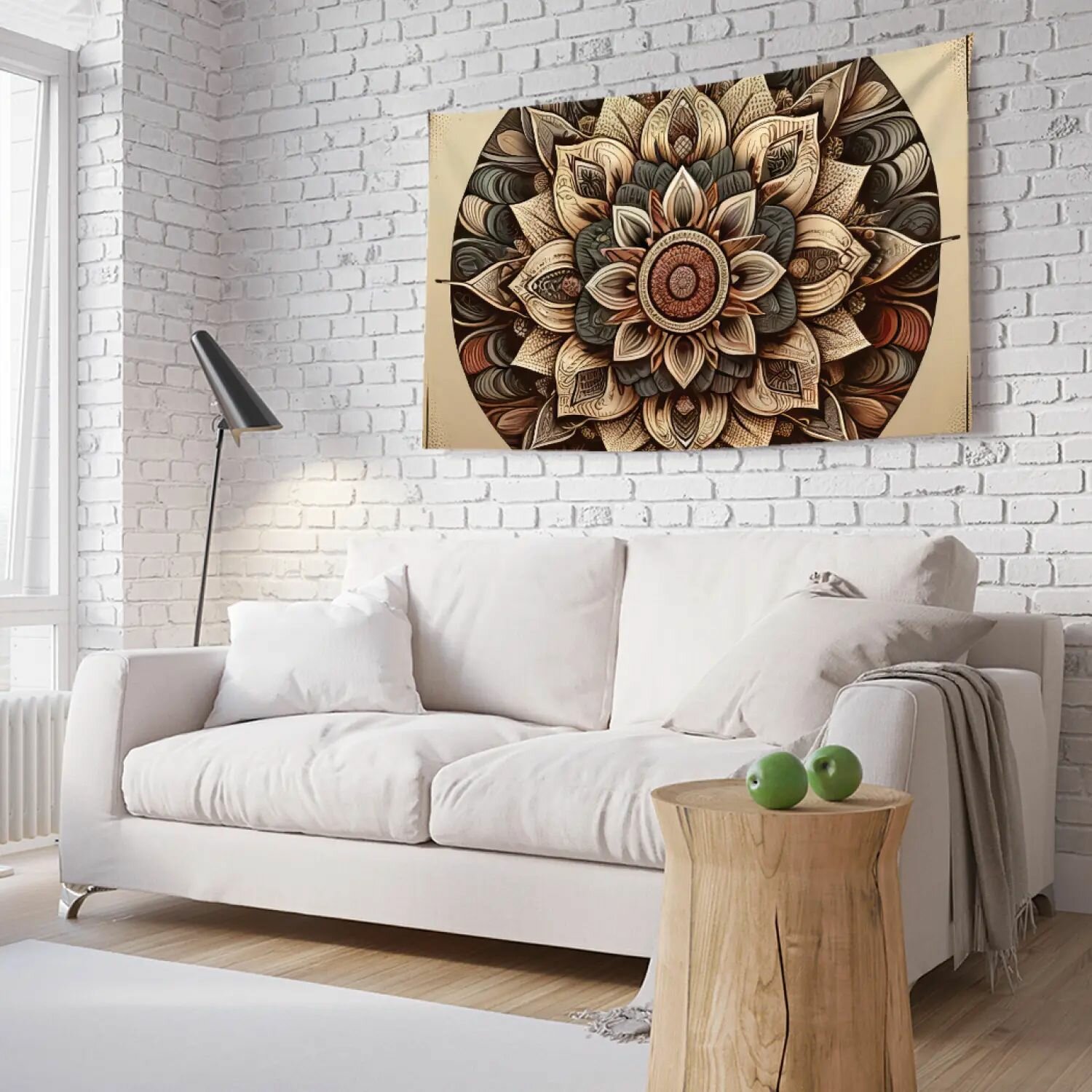 Фотопанно на стену горизонтальный постер 100х150 "Узоры мандалы", JoyArty