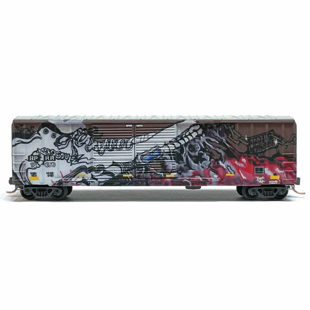 Вагон 1/160 MTL Micro-Trains Line 03044290 50' Rib Side Box Car Double Door w/o Roofwalk, B&P #16070