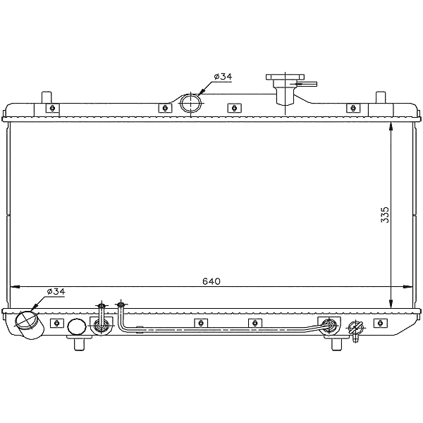 STELLOX 10-25162-SX (1025162_SX / 25310-25100 / 25310-25101) радиатор системы охлаждения акпп\ Accent (Акцент) 1.3-1.6
