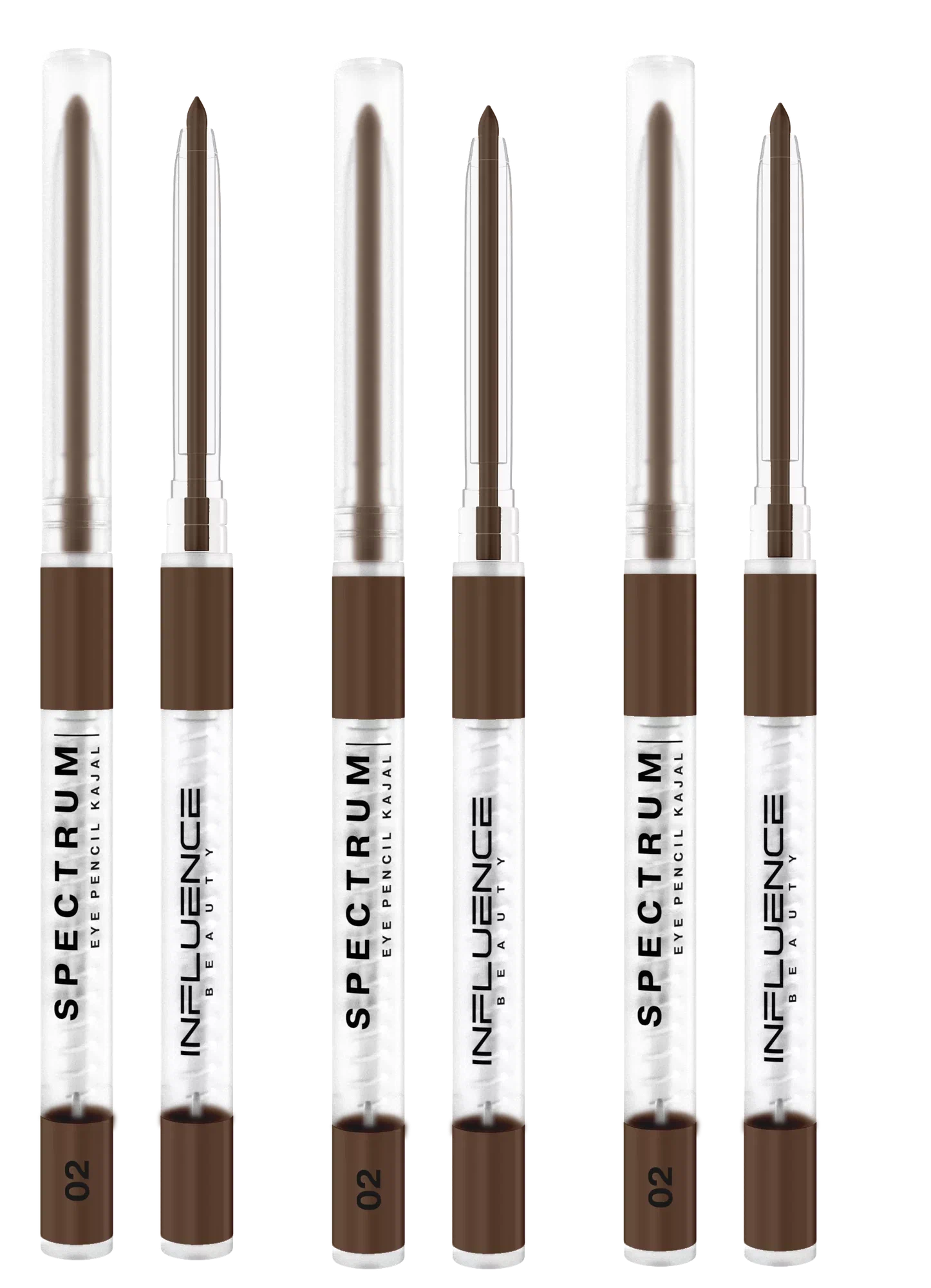 Карандаш для глаз автоматический Influence Beauty Spectrum/Automatic eyepencil тон/shade 02 3 шт
