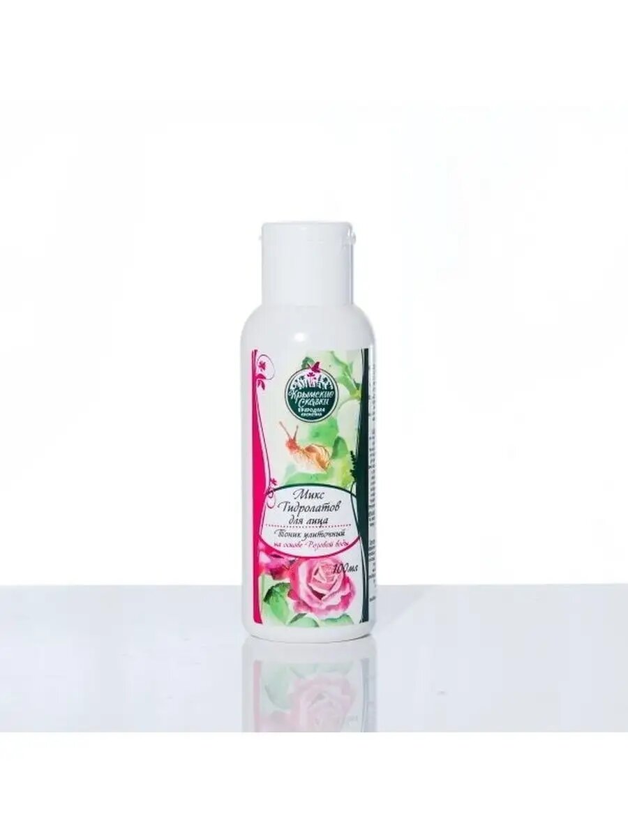 Тоник для лица улиточный на гидролате розы, 100 мл