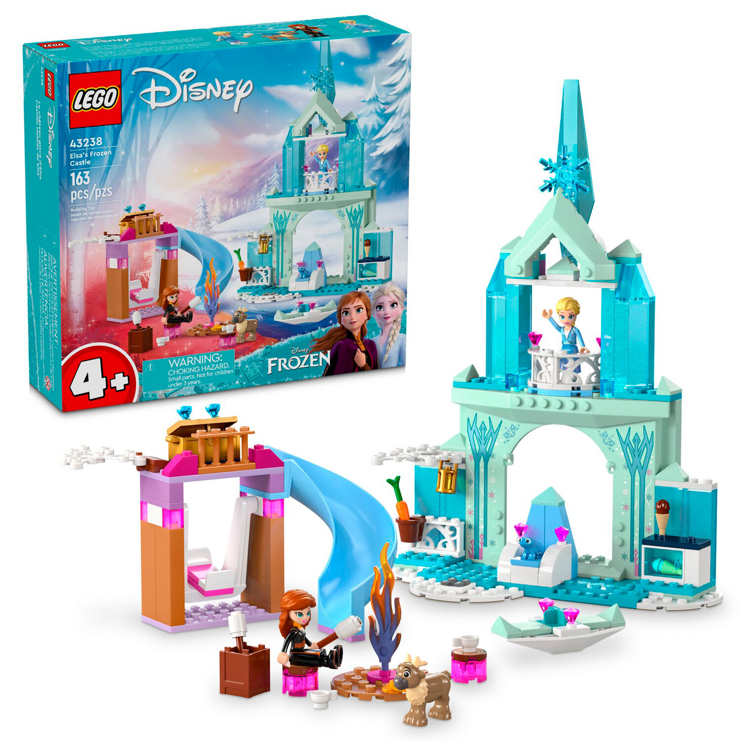 Конструктор LEGO DISNEY PRINCESS 43238 Ледяной замок Эльзы, 163 детали
