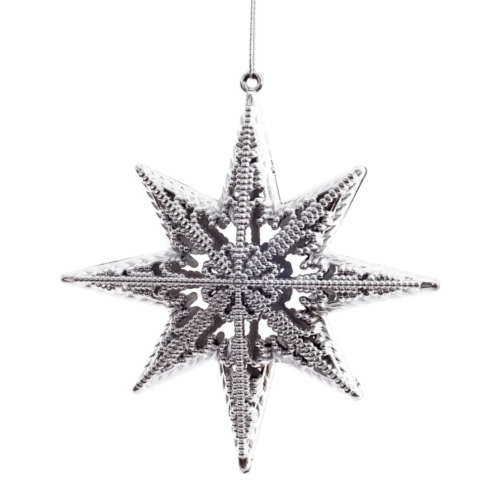 Елочная игрушка Звезда, 13х5х13 см KSM-808046