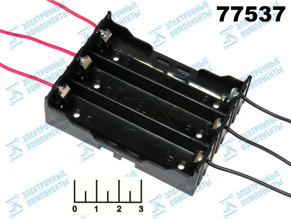 Батарейный отсек BAT/HOLD. 3*18650 BK-18650-PC6